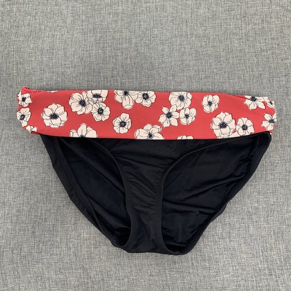 Anne Cole | Swim | Anne Cole Bikini Bottoms Floral Large Swimwear Black ...